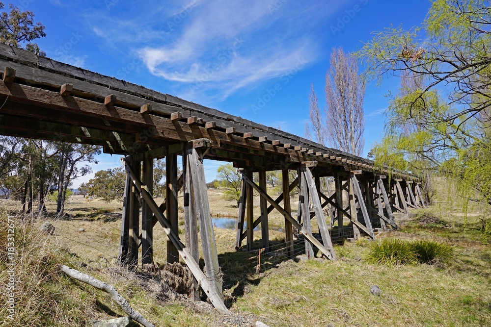 Old Tarban Creek Rail Bridge Jennings south Tenterfield NSW, Australia ...