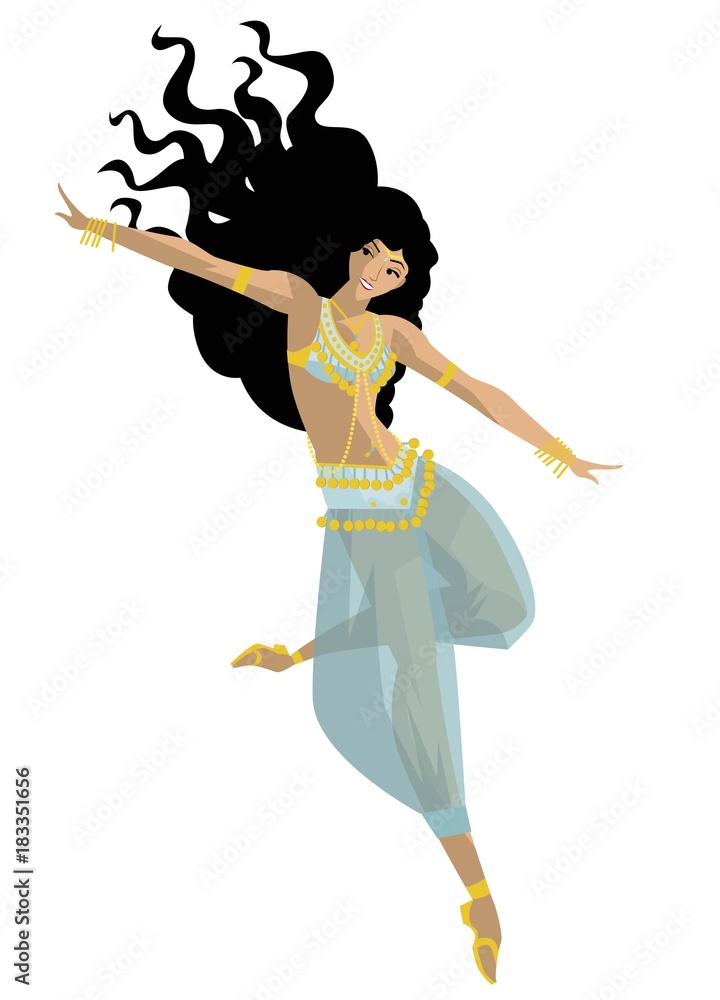 arabian dancer woman Stock Vector | Adobe Stock