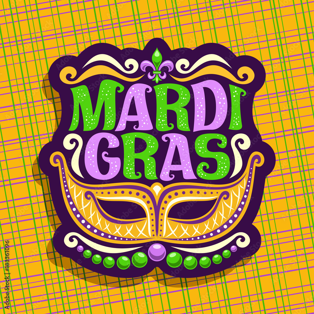 Mardi Gras Mask Logo