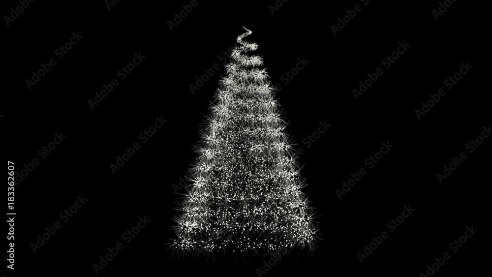 PNG alpha Christmas Tree particles animation.Make your Christmas Card ...