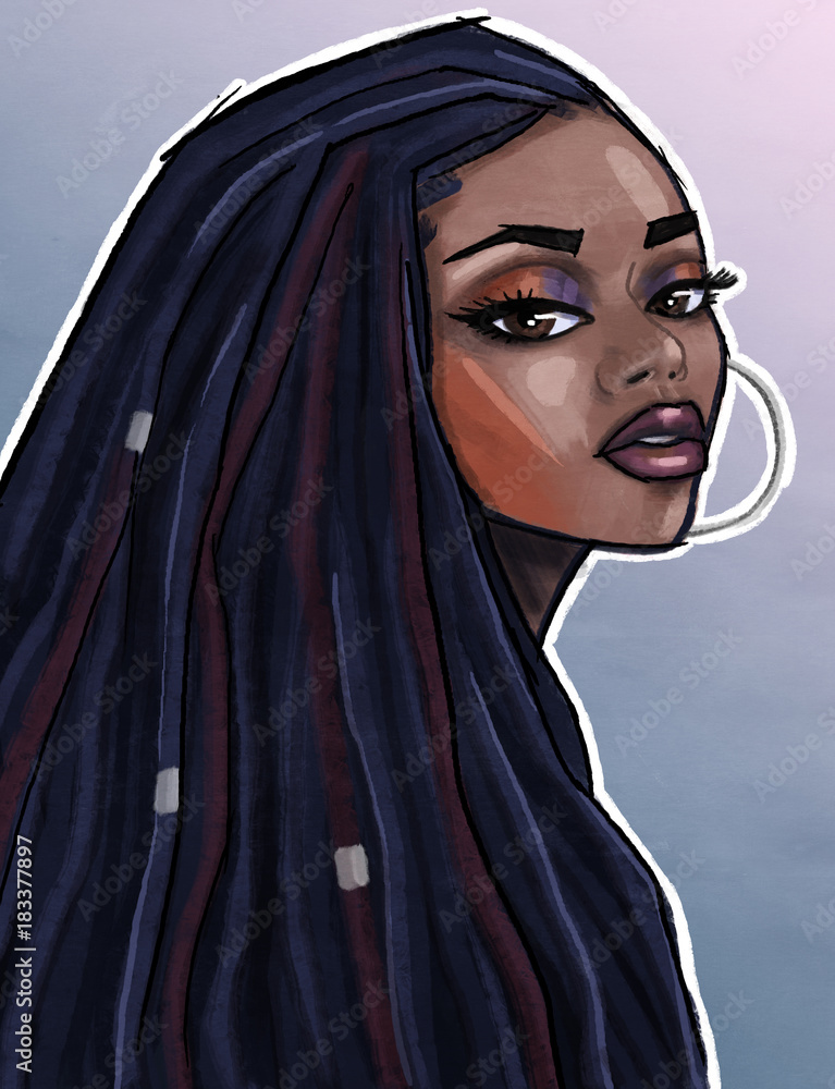 Locs Stock Illustration | Adobe Stock