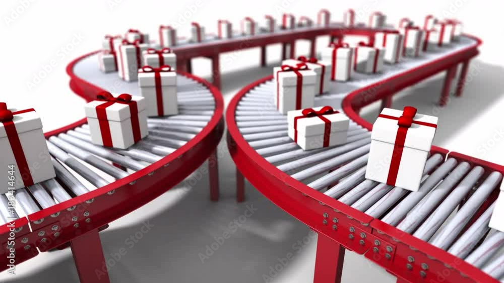 A look inside Santa's Christmas toy factory at the North Pole. Stock ...
