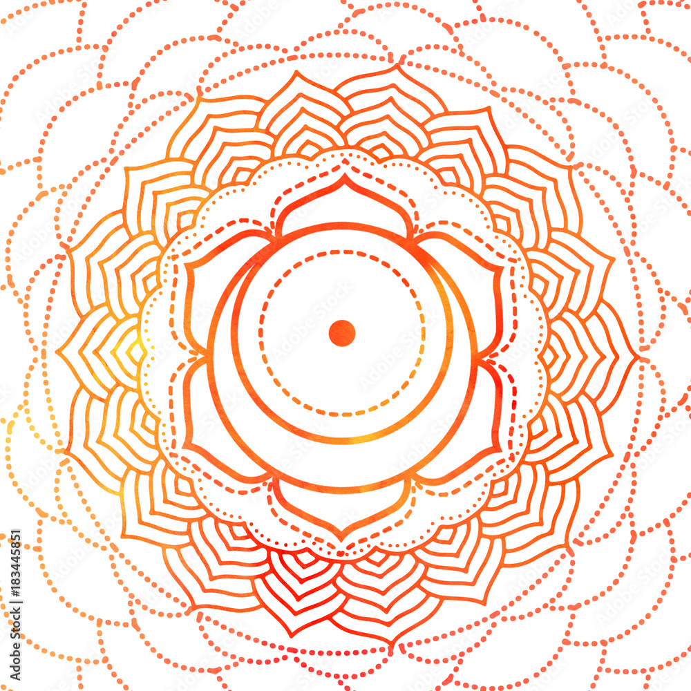 Sacral Chakra Mandala