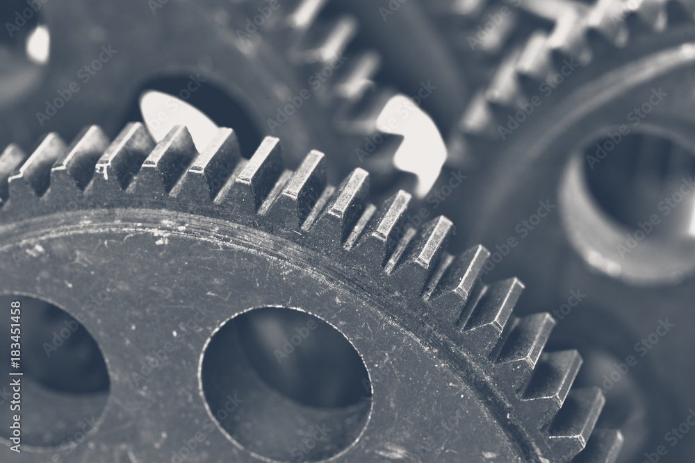 Poster Close-up view of stack of gears – Wall Art | UkPosters