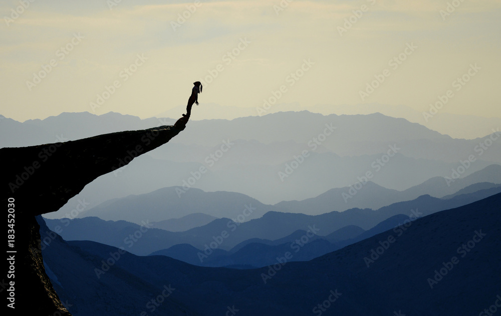 challenging nature in unusual places foto de Stock | Adobe Stock