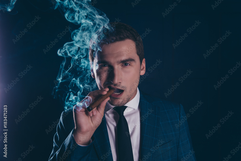 Close up portrait of attractive, stunning, intelligent, metrosexual man ...