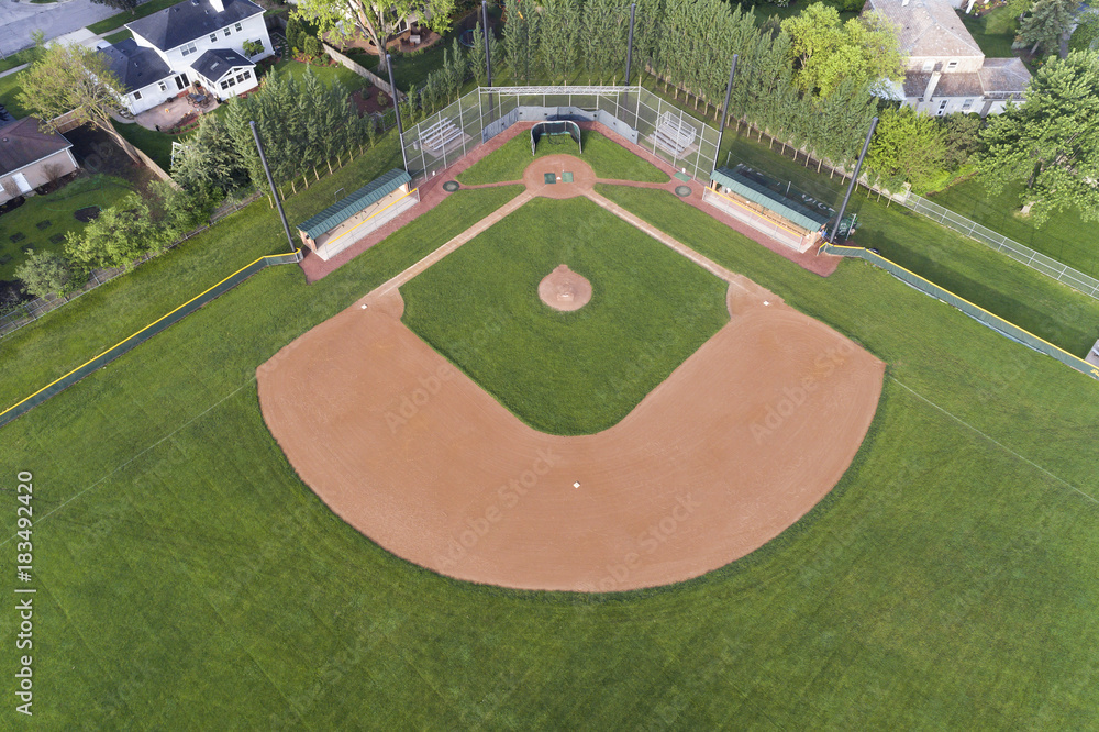 Baseball Field Aerial View Stock-Foto | Adobe Stock