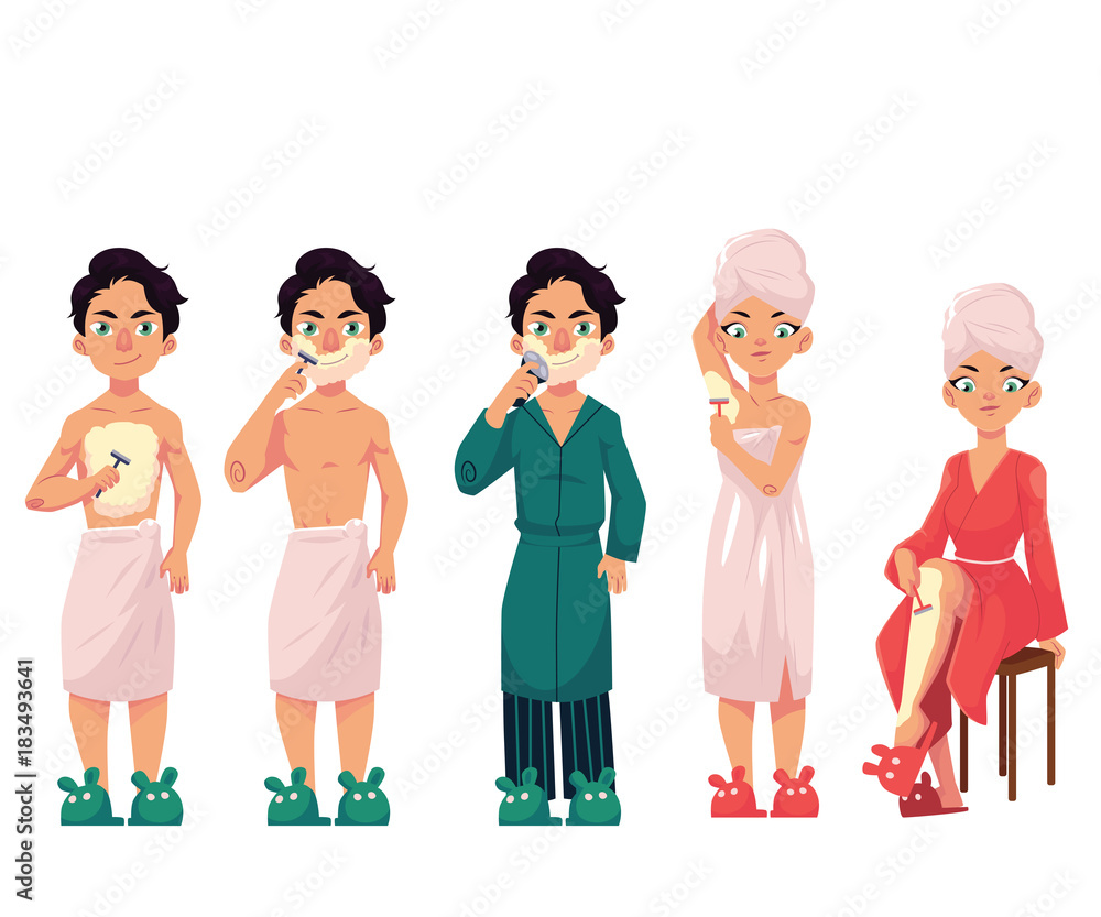 Shaving Face Clipart