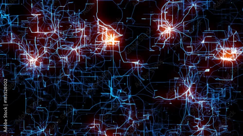 3D digital neural network transforms into biological neurons, forming ...