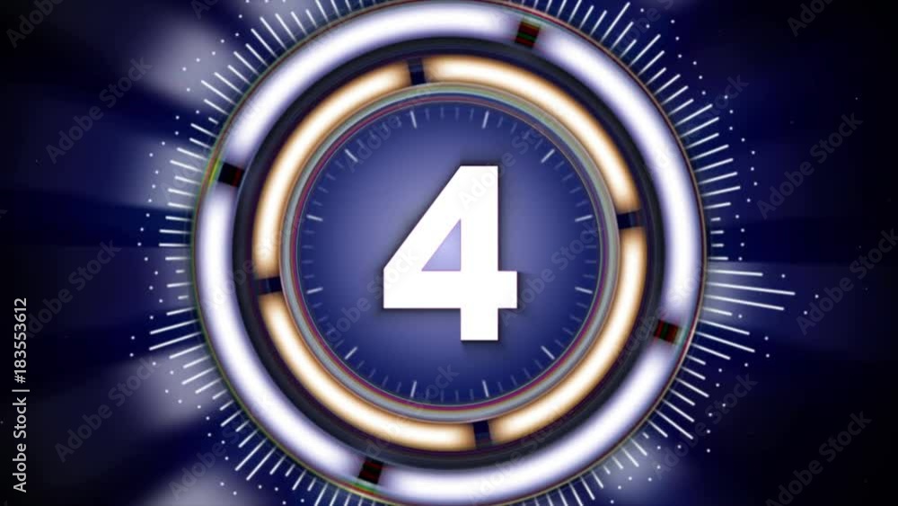 NUMBER 4, Top Ten Numbers Animation with Alpha Channel, Rendering ...