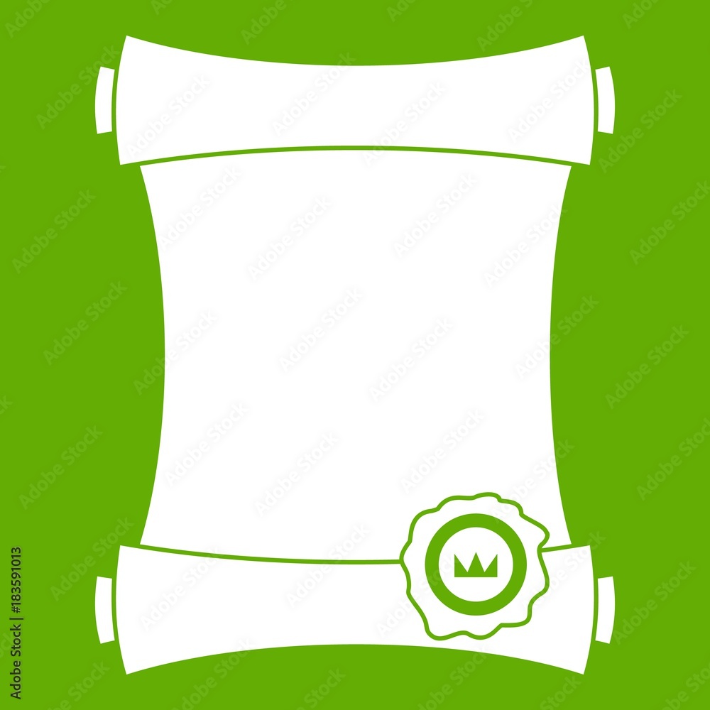 Green Scroll Clip Art