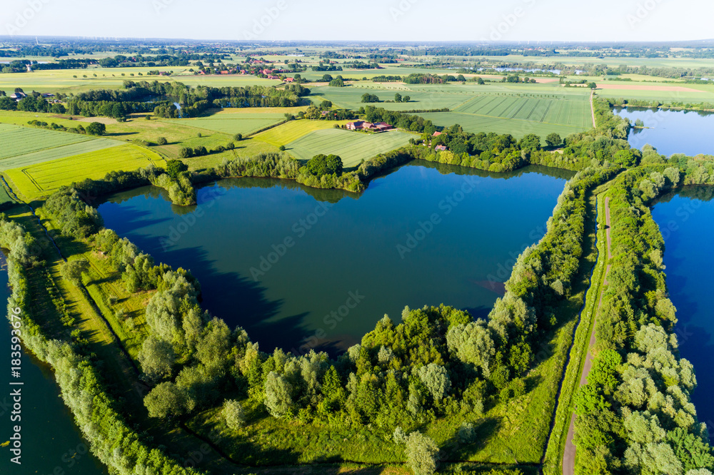 Baggersee in Norddeutschland Stock-Foto | Adobe Stock