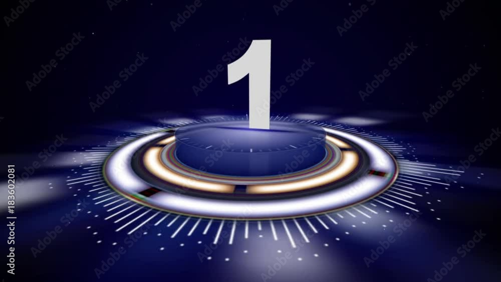 NUMBER 1, Top Ten Numbers Animation with Alpha Channel, Rendering ...