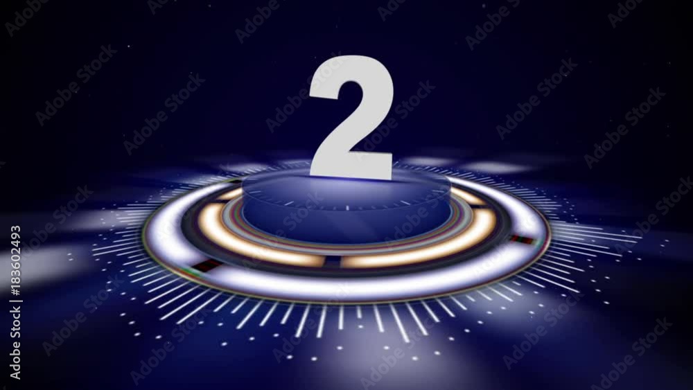 NUMBER 2, Top Ten Numbers Animation with Alpha Channel, Rendering ...