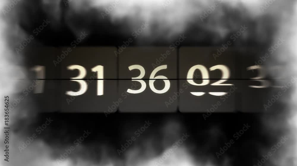 Infinite numbers. The numbers change rapidly. enumerator Stock Video ...