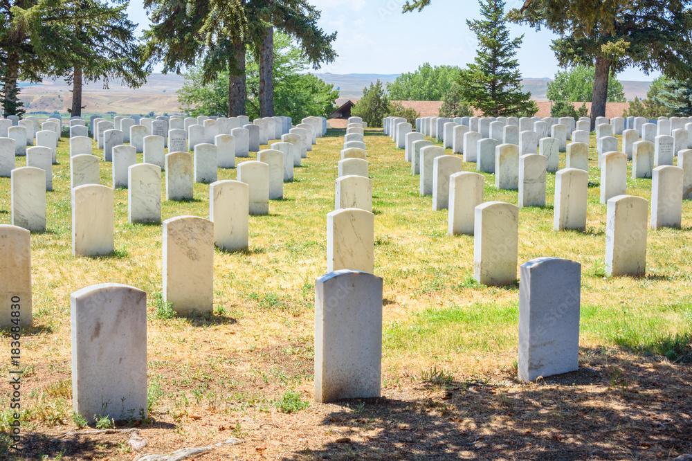Poster Custer National Cemetery at Little Bighorn Battlefield National ...