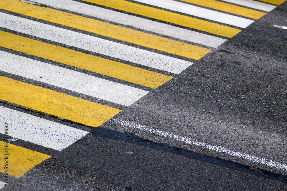 pedestrian crossing pattern on asphalt, background texture Stock Photo ...