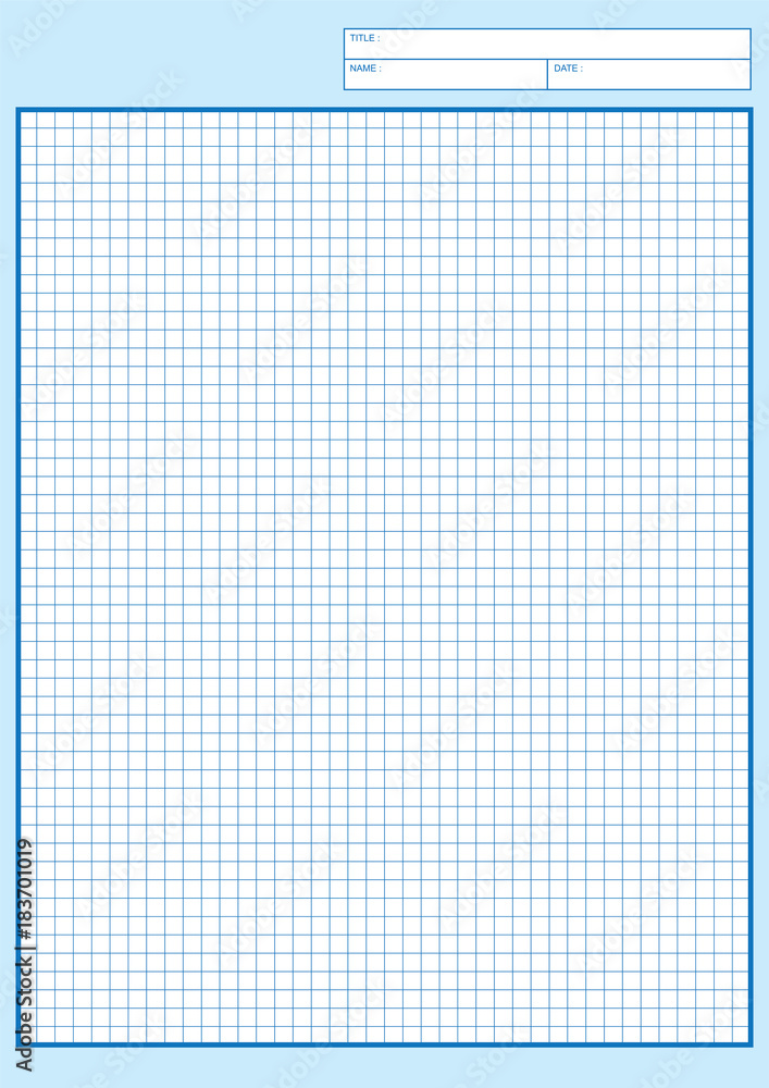 engineering graph paper Printable Graph Paper vector illustration Stock ...