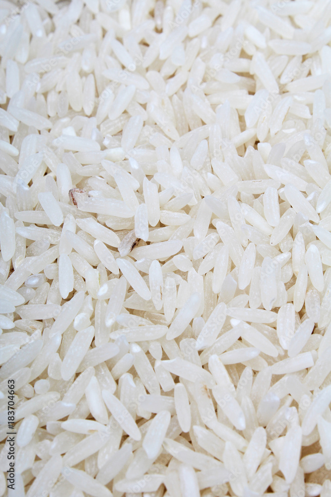Rice background. Rice texture basmati long pattern, white raw uncooked ...