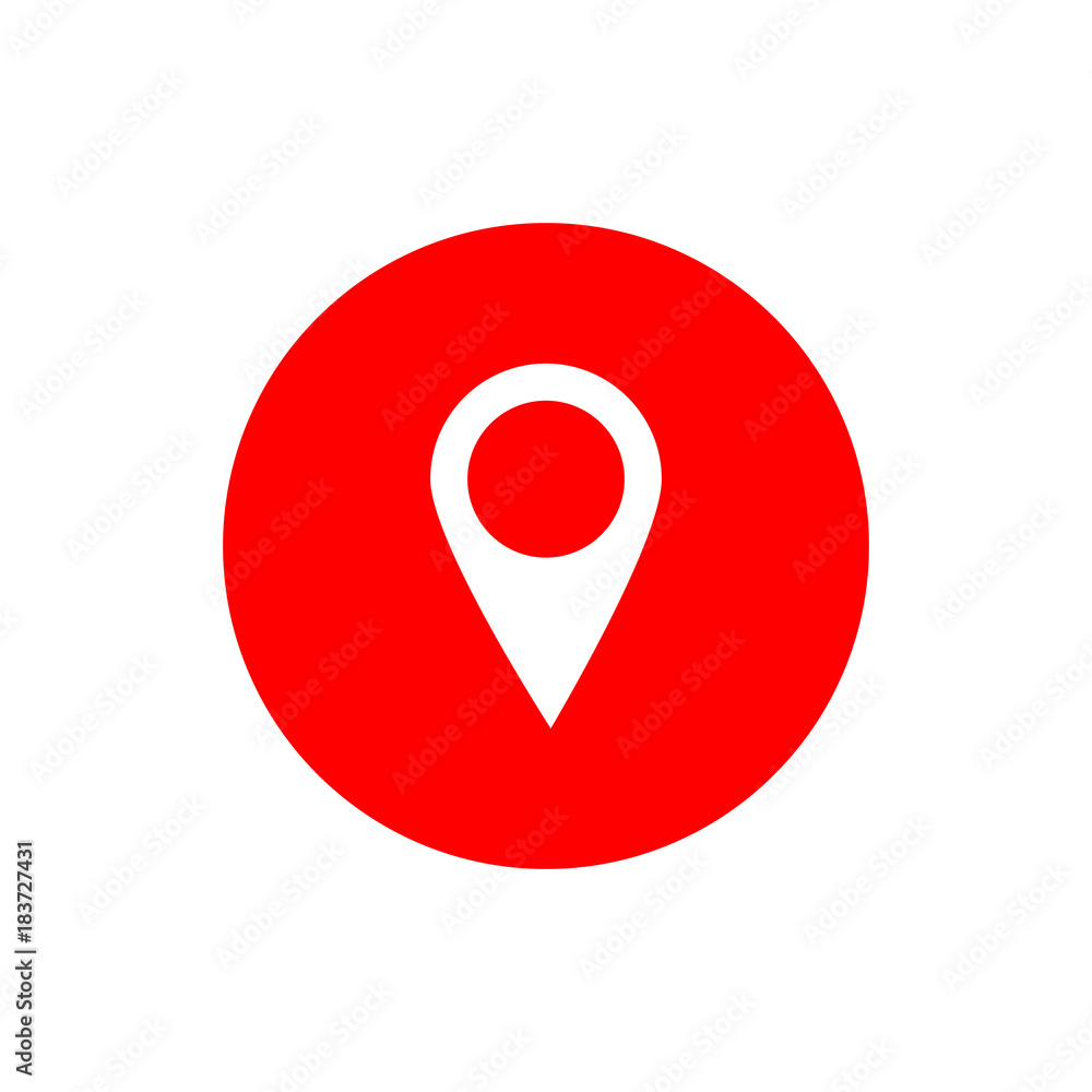 Simple location icon Stock Vector | Adobe Stock