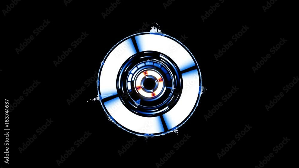 Cyclic animation of appearance and disappearance in the style of shape ...