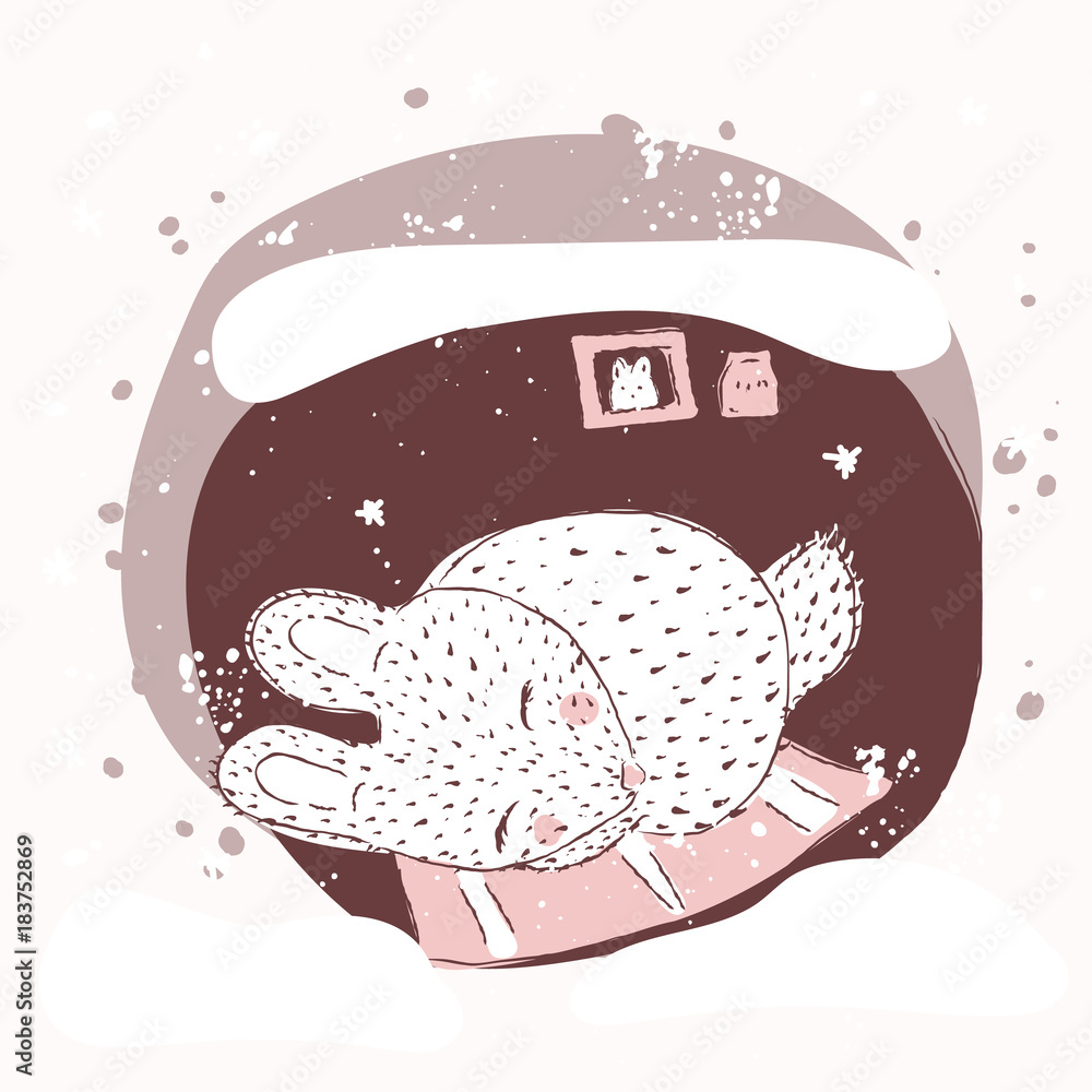 Rabbit Burrow Drawing