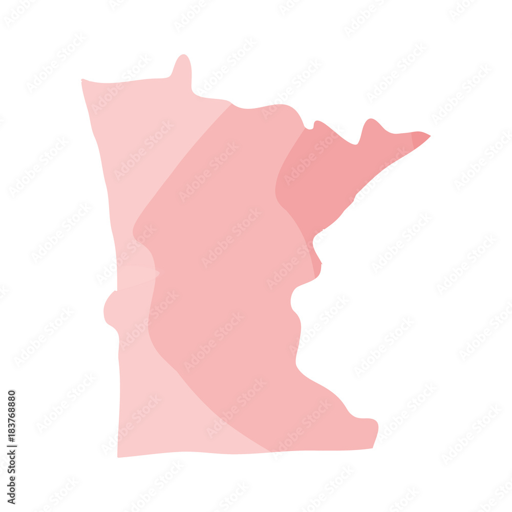 Political map of Minnesota Stock Vector | Adobe Stock