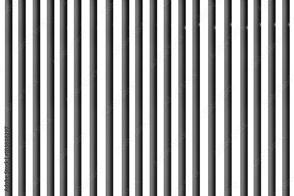 Barrotes negros de una cárcel. ilustración de Stock | Adobe Stock