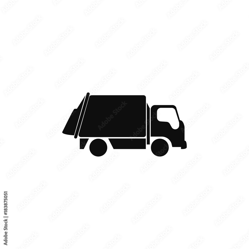 garbage truck icon. Transport elements. Premium quality graphic design ...