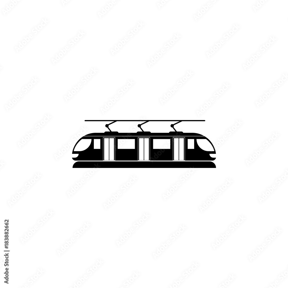 Tram icon. Illustration of transport elements. Premium quality graphic ...