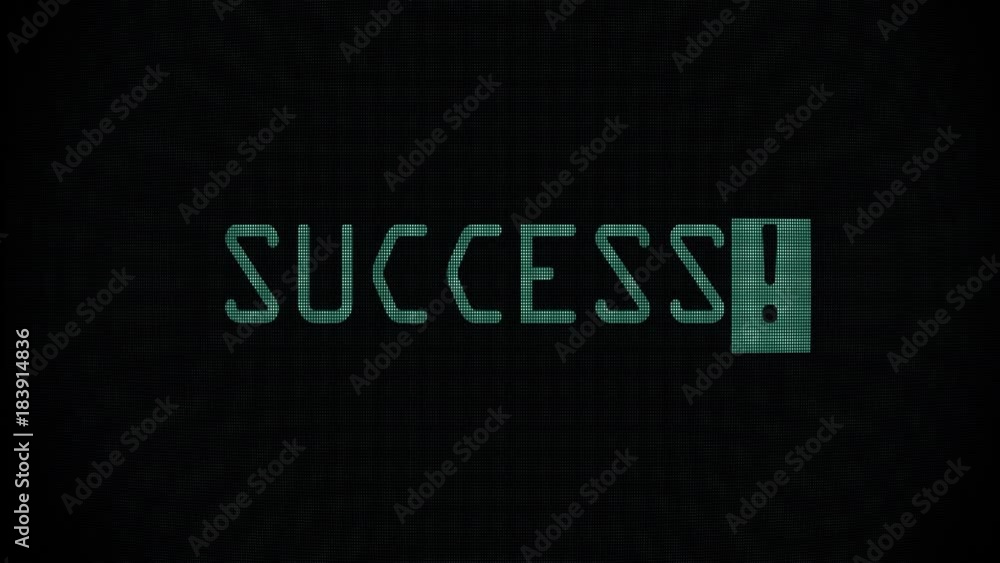 success words text typing writing on old computer lcd led tube tv ...