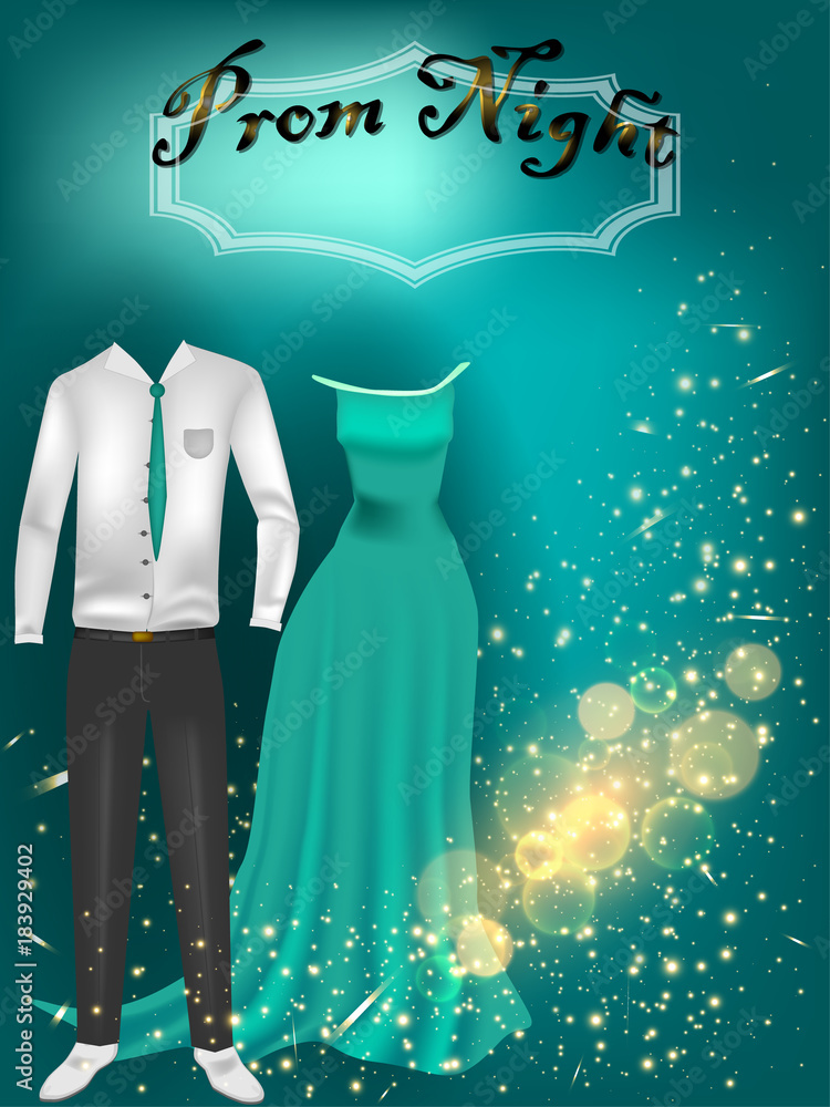 Starry Night Prom Invitation Stock Vector | Adobe Stock