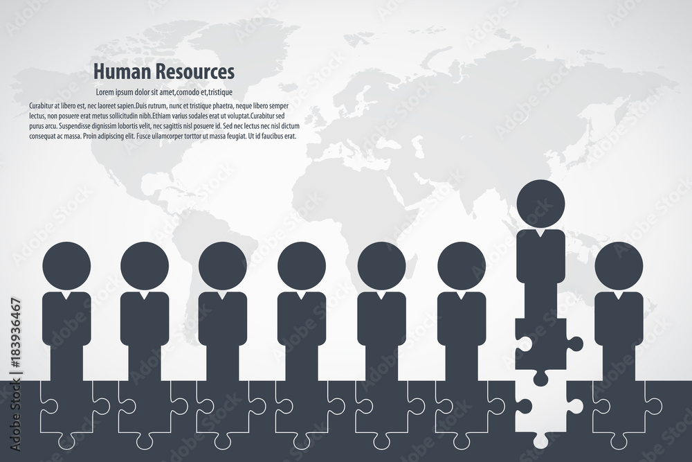 Human resources. Vector illustration. Stock Vector | Adobe Stock
