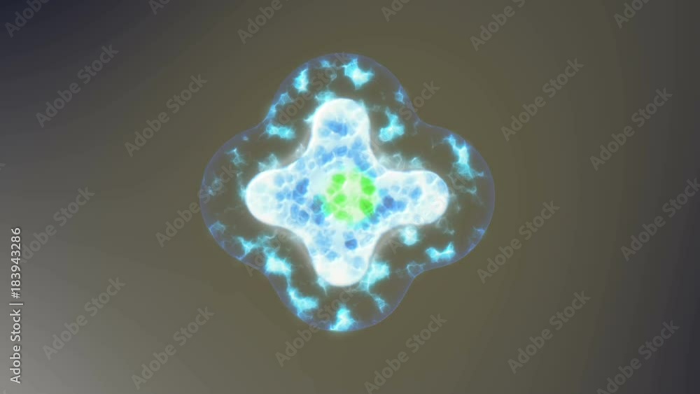 Vidéo Stock the cell is divided into four concept of mutation and ...