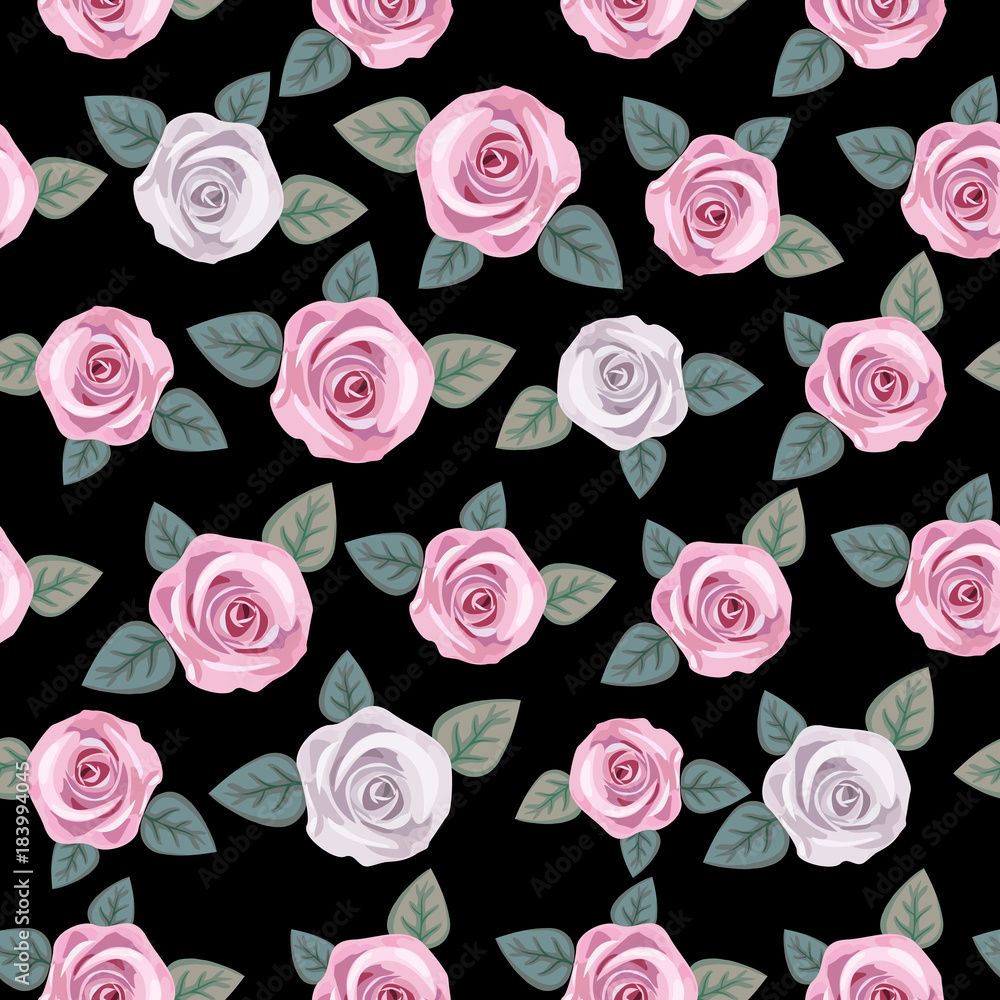 Rose Print Background