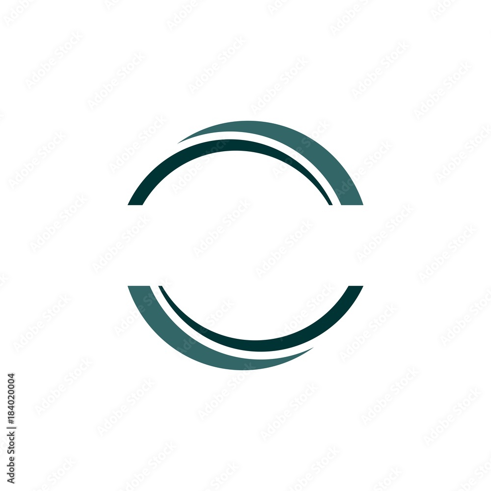 Half Circle Logo Element Stock Vector | Adobe Stock