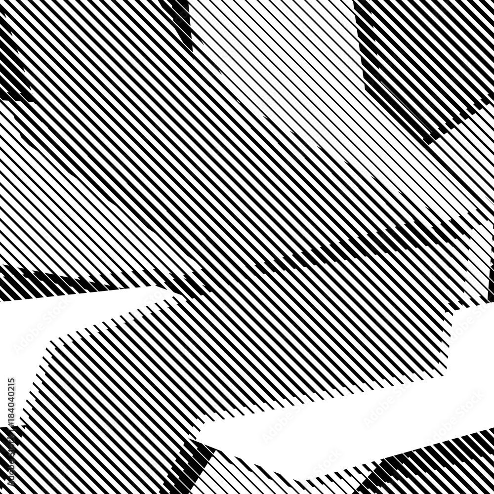 Halftone bitmap lines retro background Black White Pattern Wallpaper ...