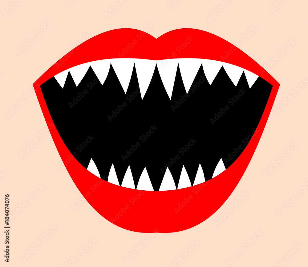 Sharp Teeth Mouth