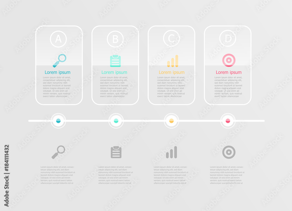 abstract horizontal bar infographic element Stock Vector | Adobe Stock