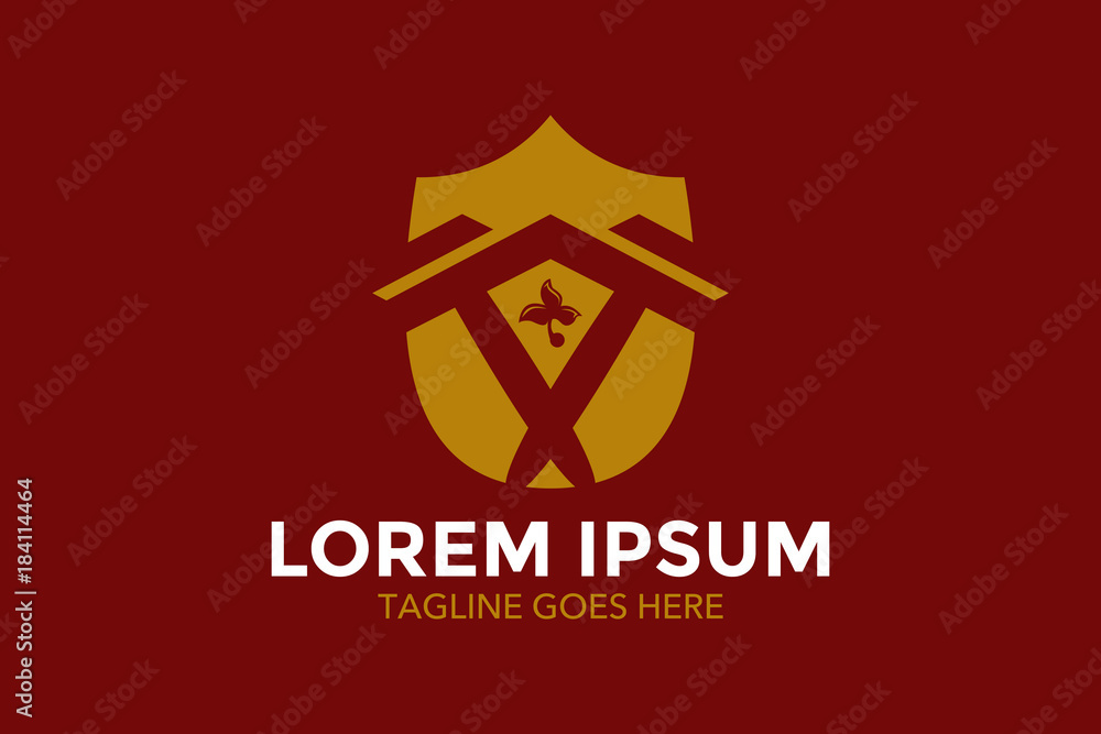 heraldry logo. heraldic shield. vintage. vector. editable Stock Vector ...