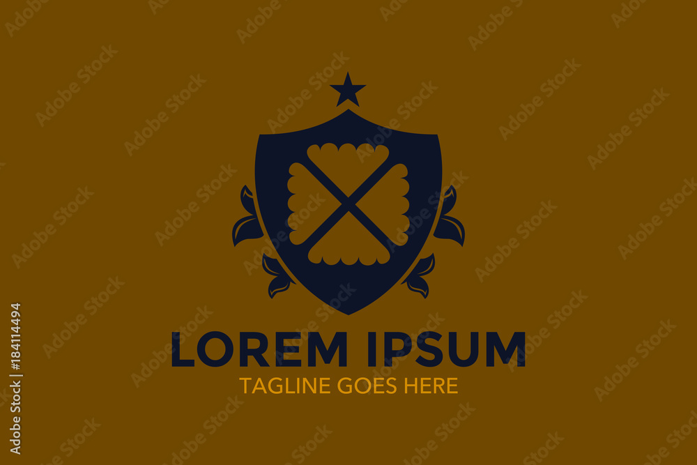 heraldry logo. heraldic shield. vintage. vector. editable Stock Vector ...