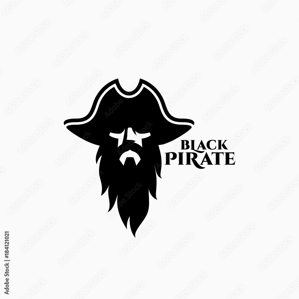Pirate logo Stock Vector | Adobe Stock