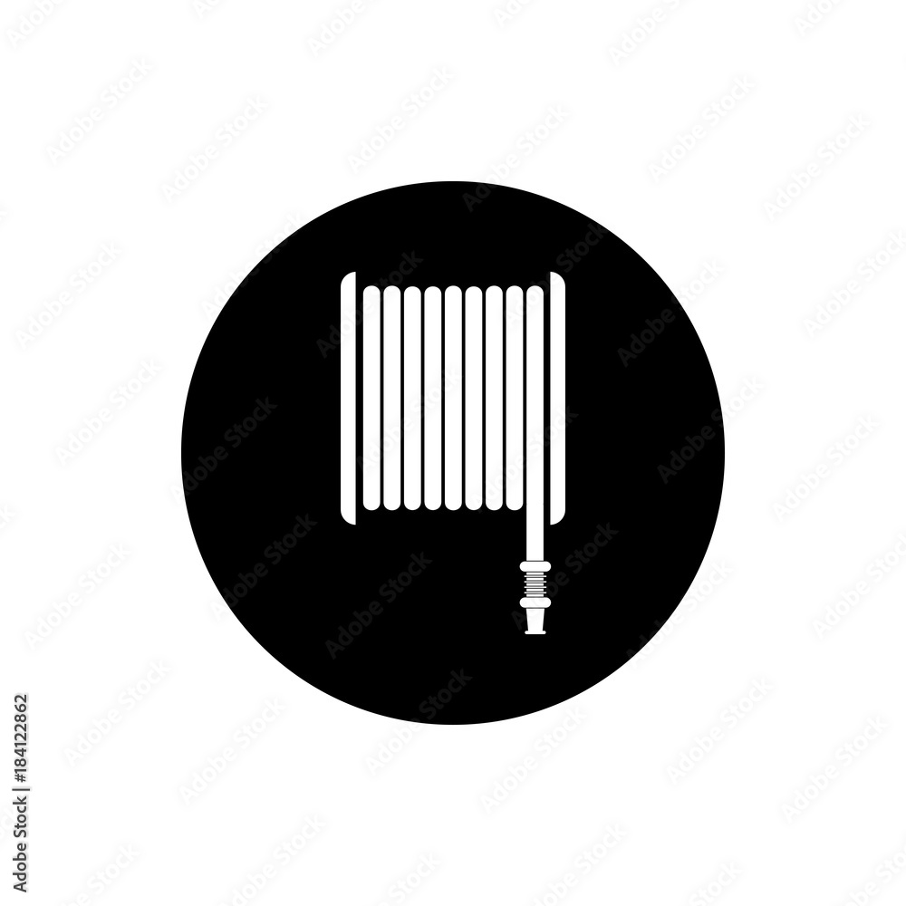 Fire station, Fire hose reel Vector Stock Vector | Adobe Stock