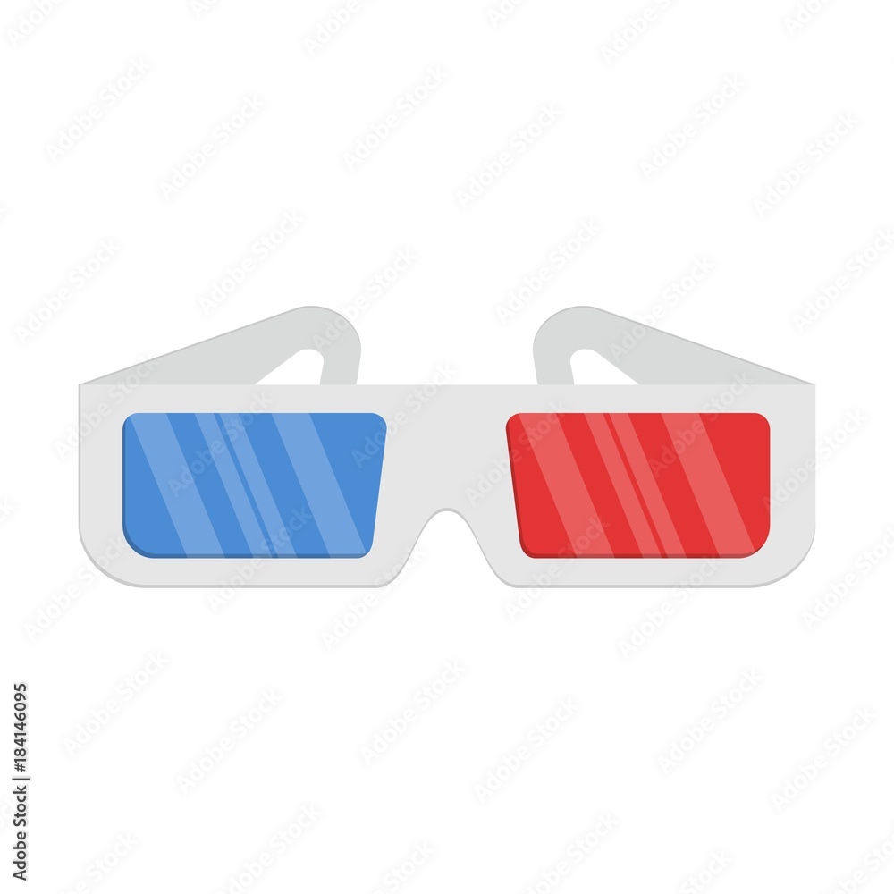 Paper 3d Glasses Vector