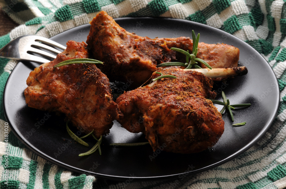 Paistettua lihaa Roasted meat Carne rostizada Gebratenes fleisch kanin ...