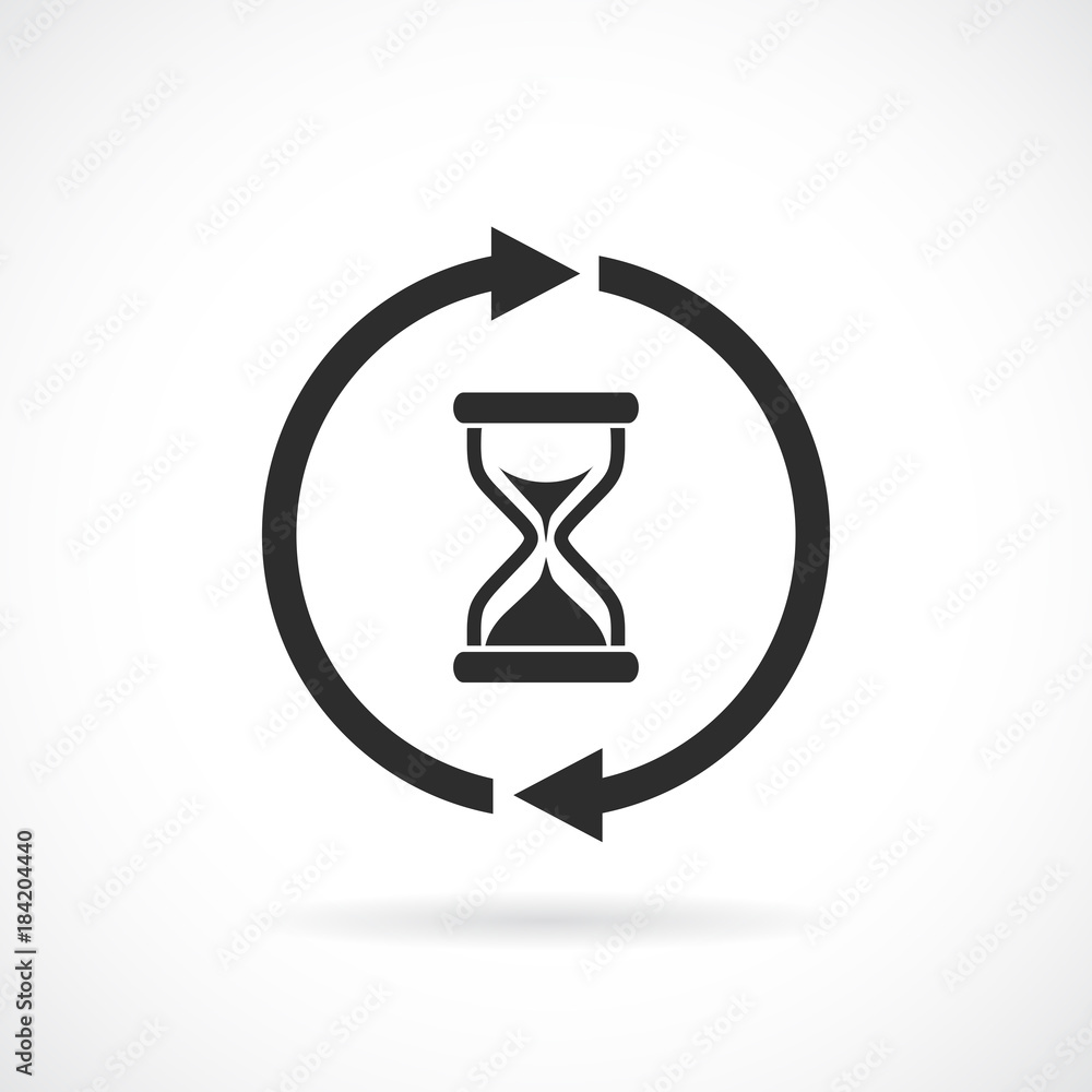 Waiting time web vector pictogram Vektor Stok | Adobe Stock