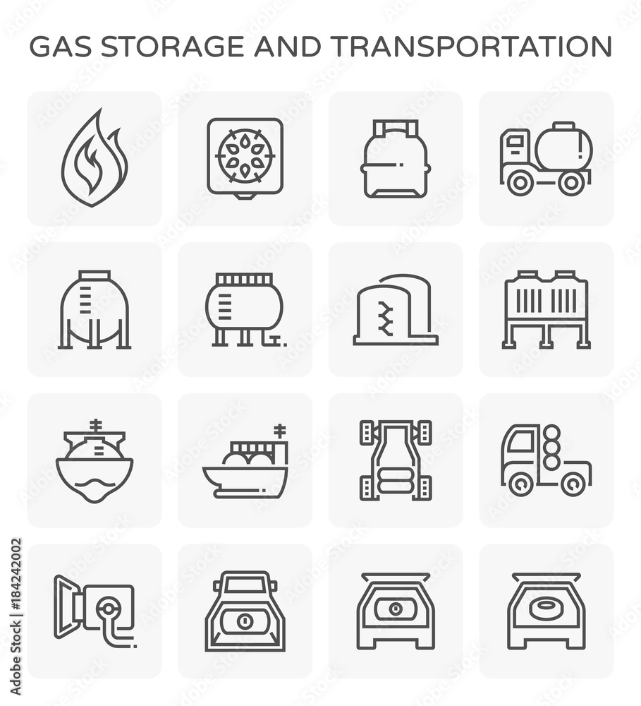 gas storage icon Stock Vector | Adobe Stock