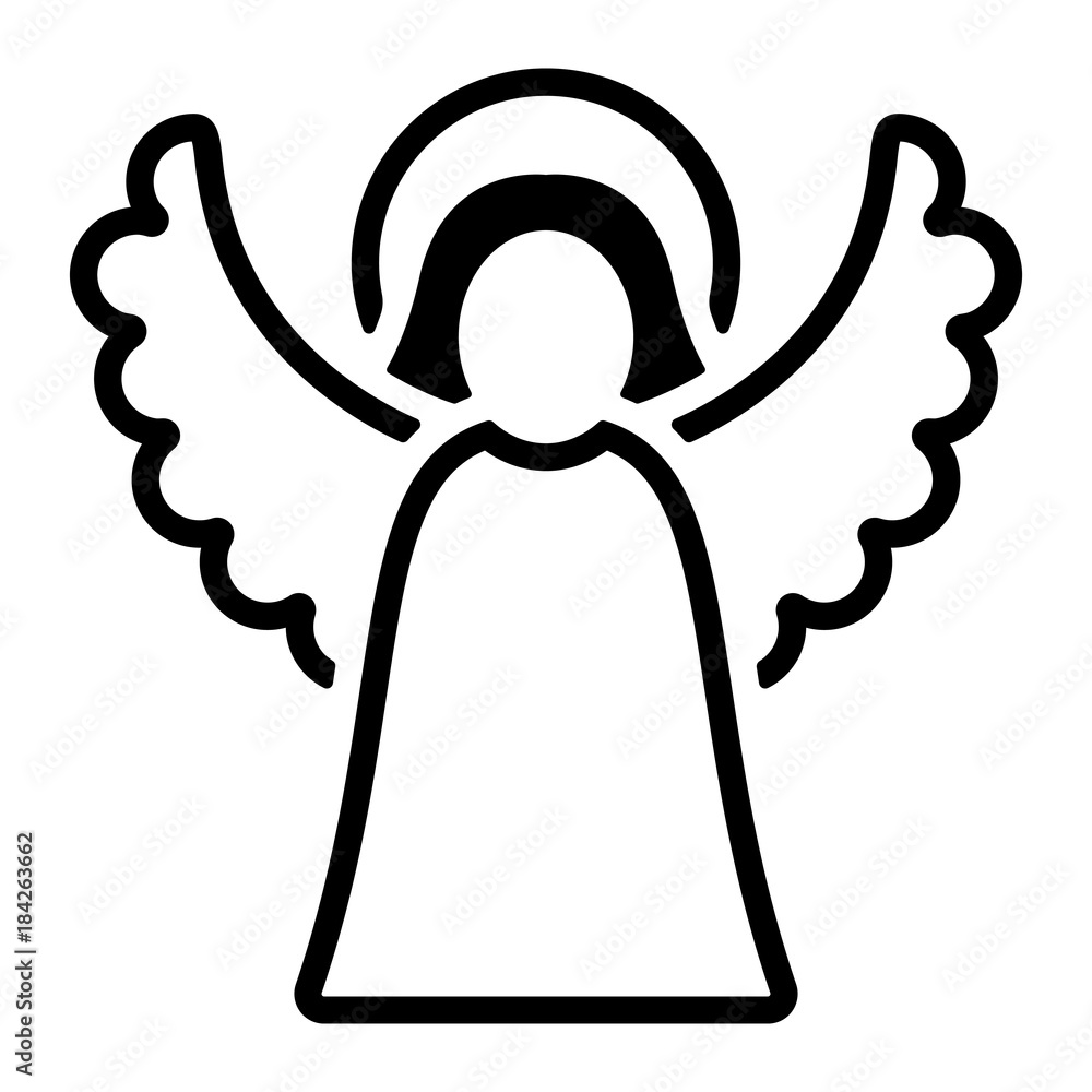 Weihnachten Icon - Engel Stock-Vektorgrafik | Adobe Stock