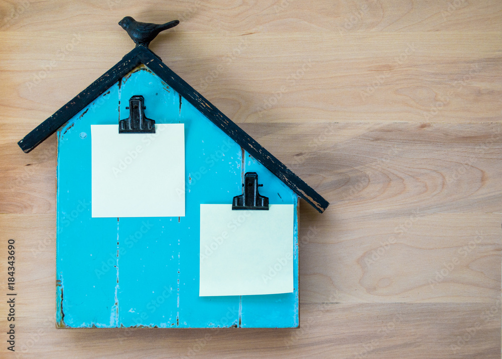 vintage bulletin board shaped like a barn with blank center spaces for ...