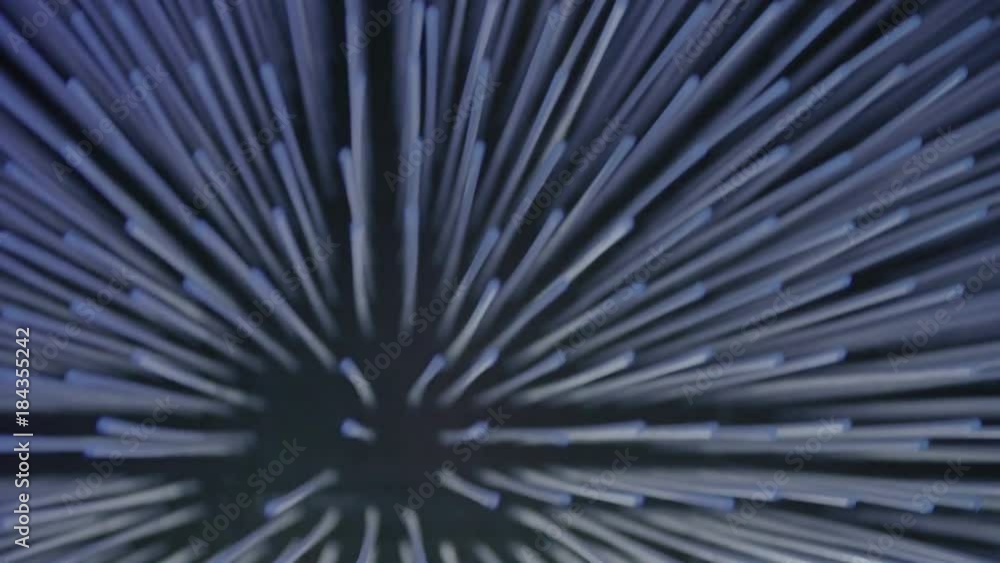 Cube box dot particle design slow motion shot.Looping blue,black and ...